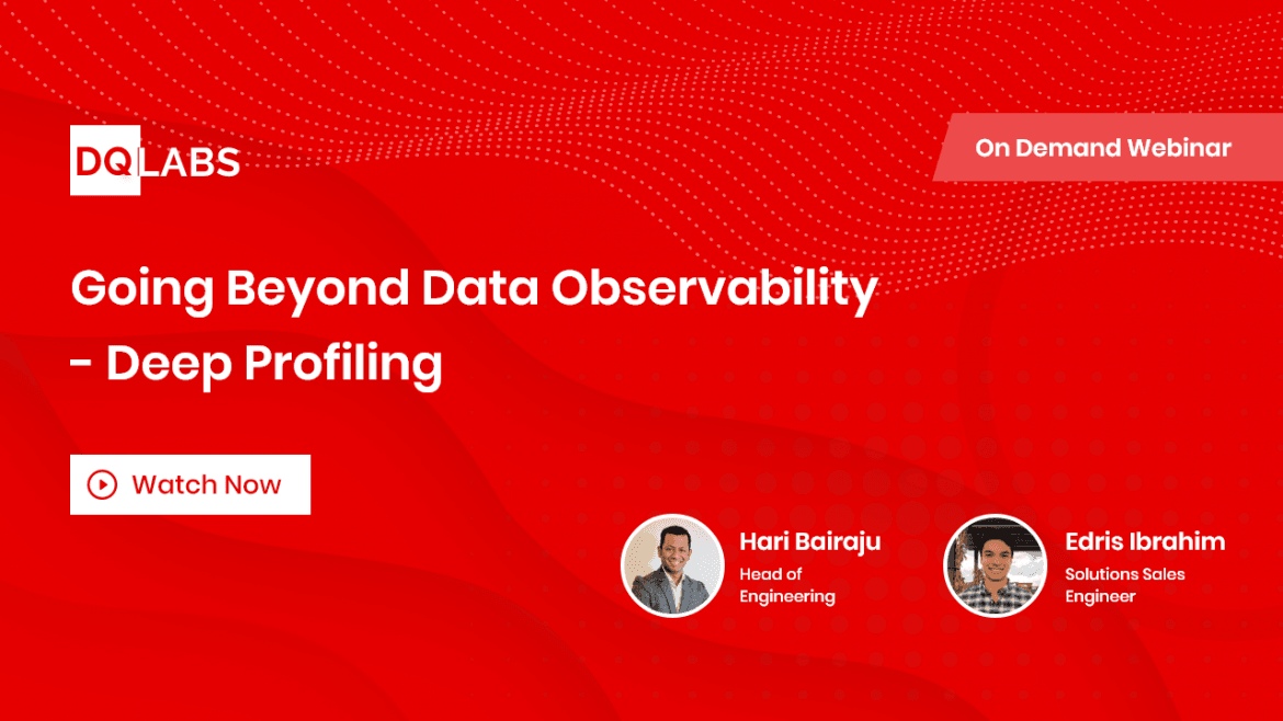 Going Beyond Data Observability - Deep Profiling - DQLabs